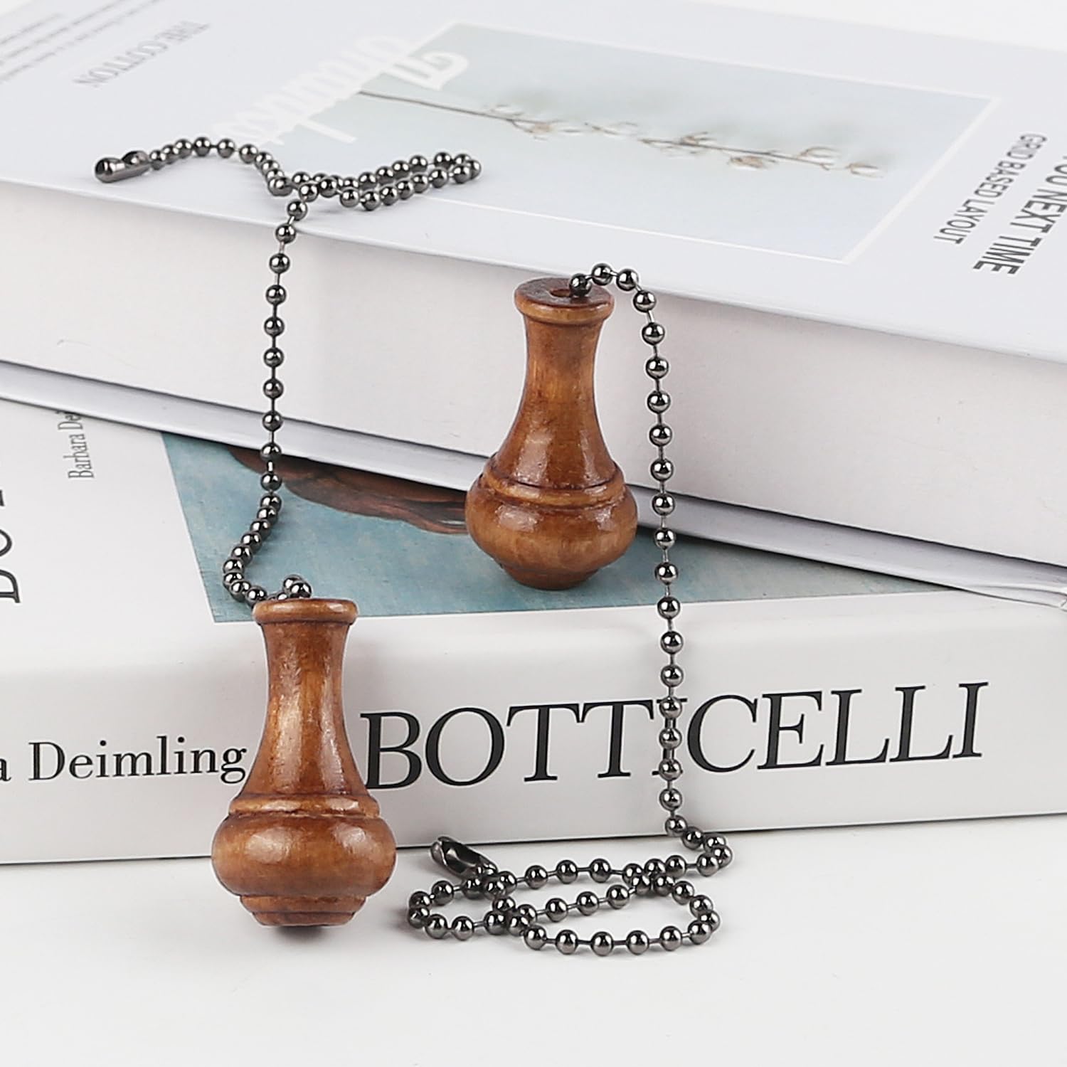 Snapklik.com : Dotlite 2Pack Retro Wooden Ceiling Fan Pull Chain ...