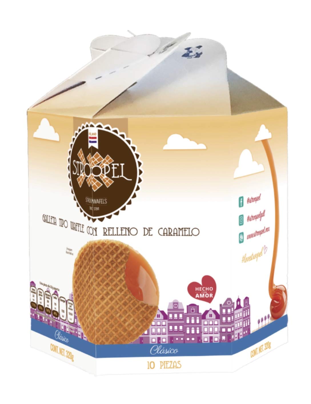 Galletas Gourmet STROOPWAFEL | Waffle suave y con relleno de caramelo ...