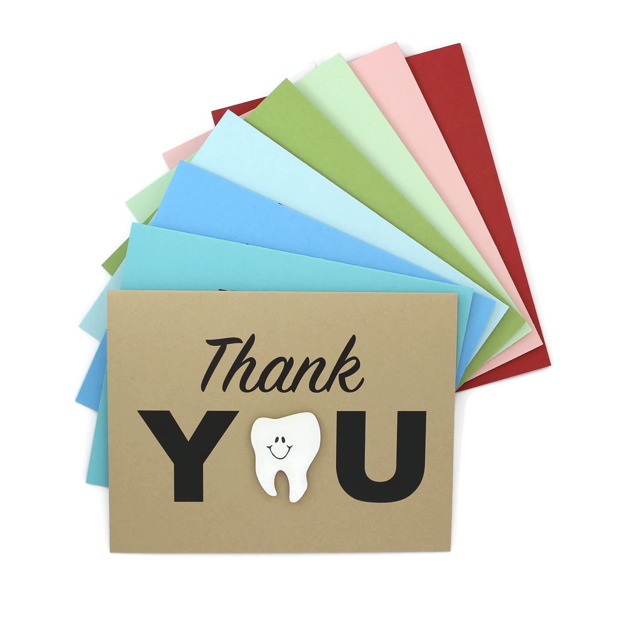 Snapklik.com : Tooth Thank You Card For Dentists Pack Of 10 Handmade ...