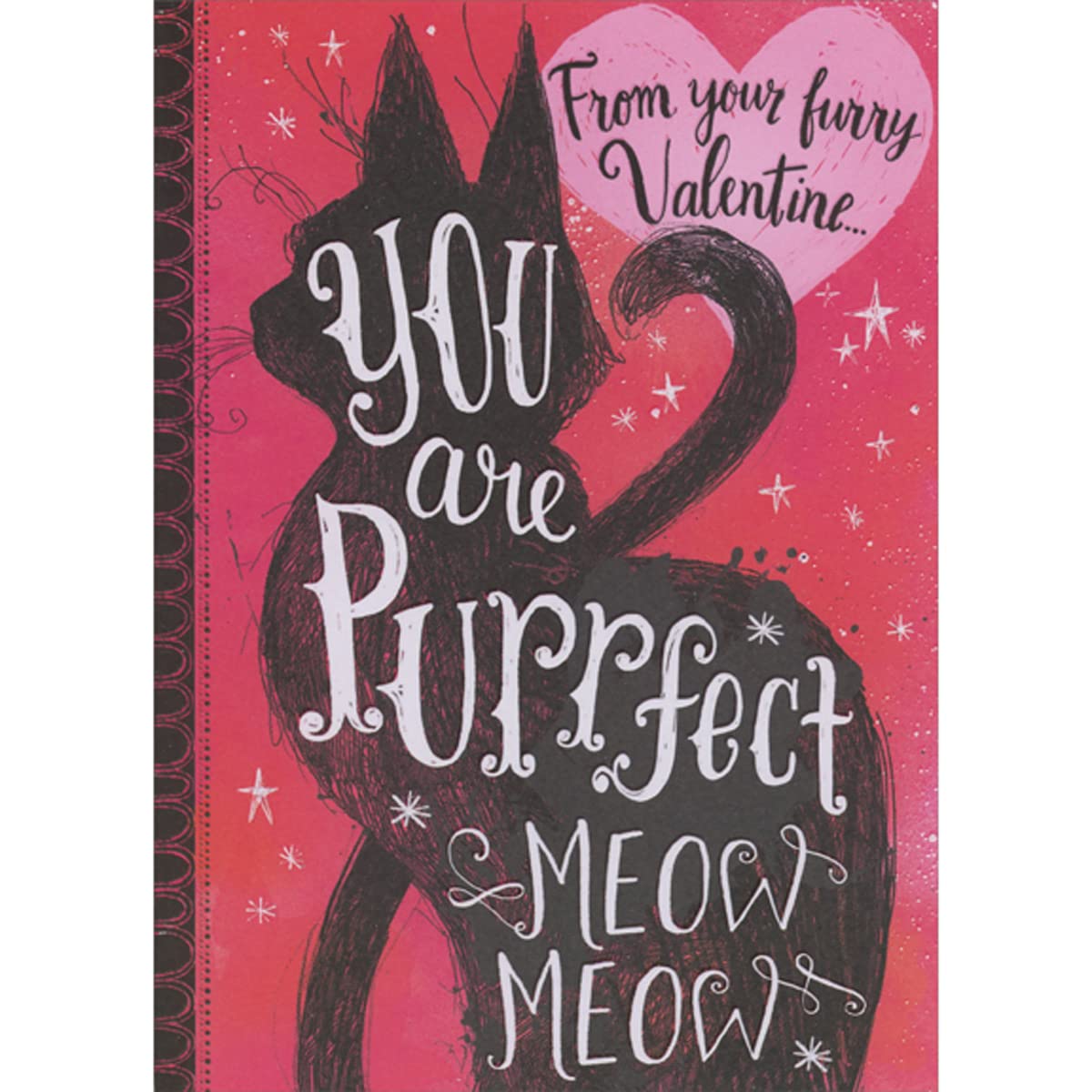 Amazon.com : Designer Greetings From Your Furry Valentine: Black Cat ...