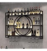 Amazon.com: PIKYsailed 59 Inch Metal Wine Rack Wall Mounted, Bar ...