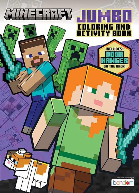 Snapklik.com : Bendon Minecraft Coloring Book Activity Book Minecraft ...
