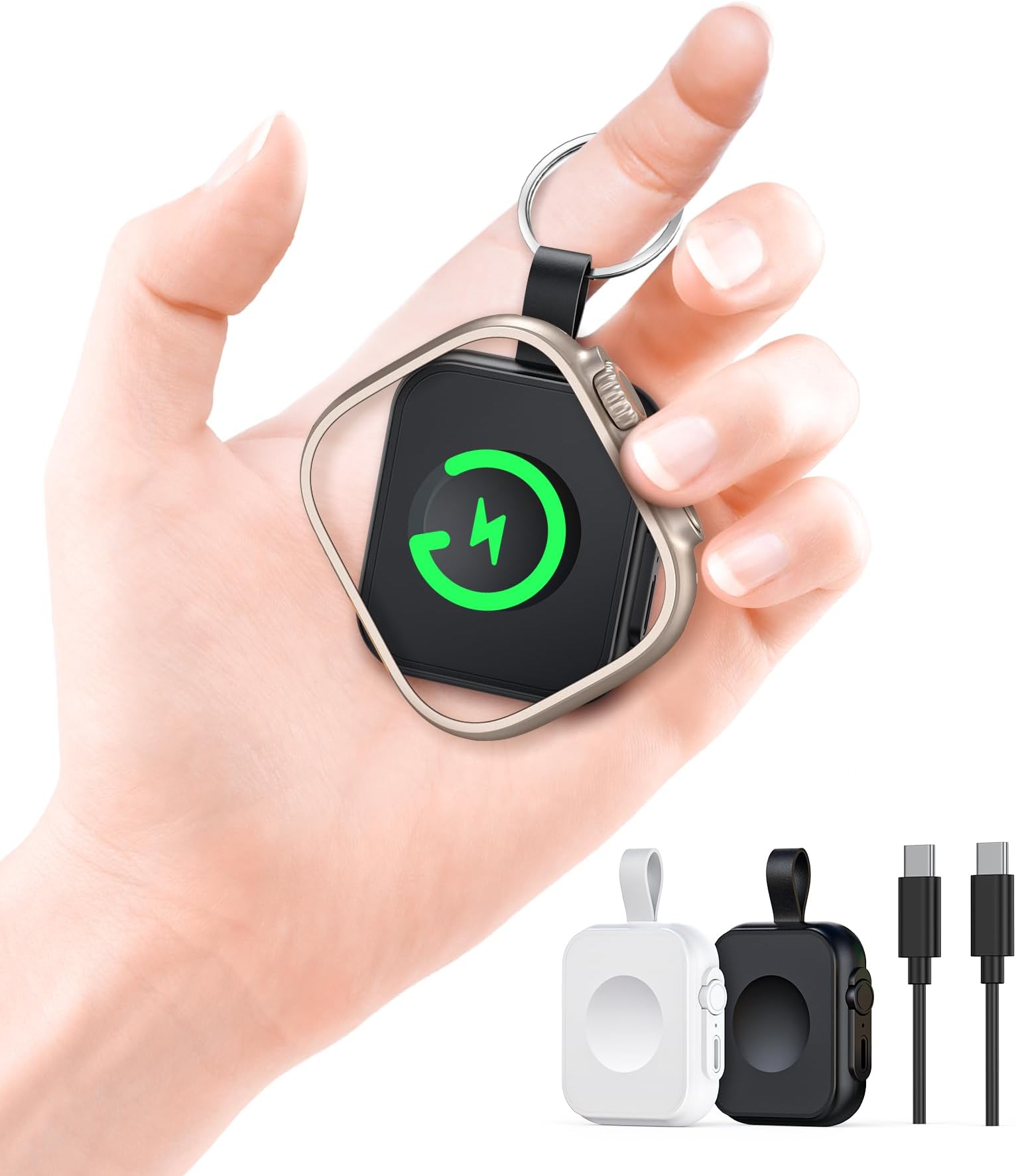 Amazon.com: DEKSMO 2 Packs Wireless Portable Charger for Apple Watch ...