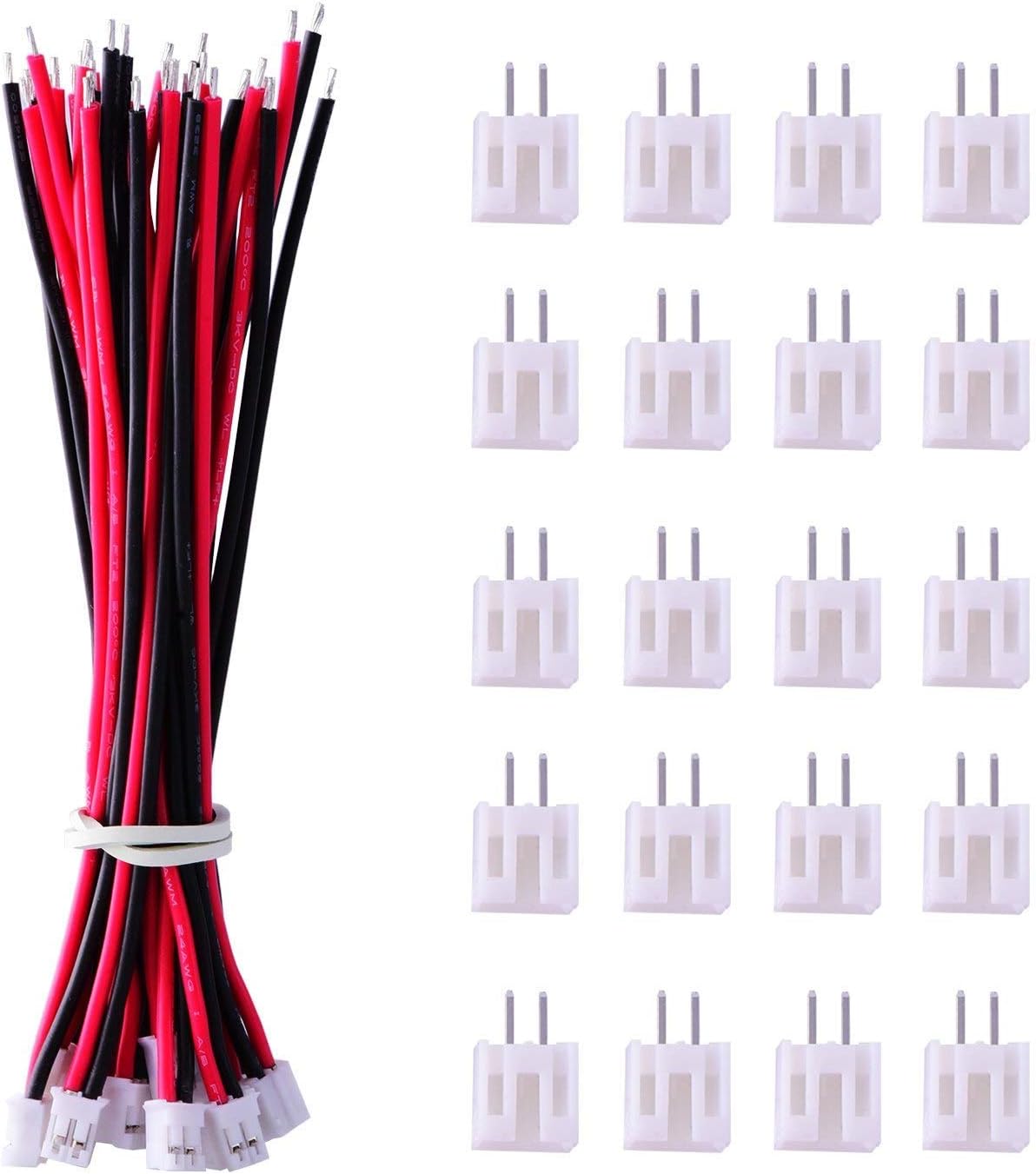 10 Sets Mini Micro Jst 2.0 Ph 4 Pin Connector Plug Male With 150mm ...