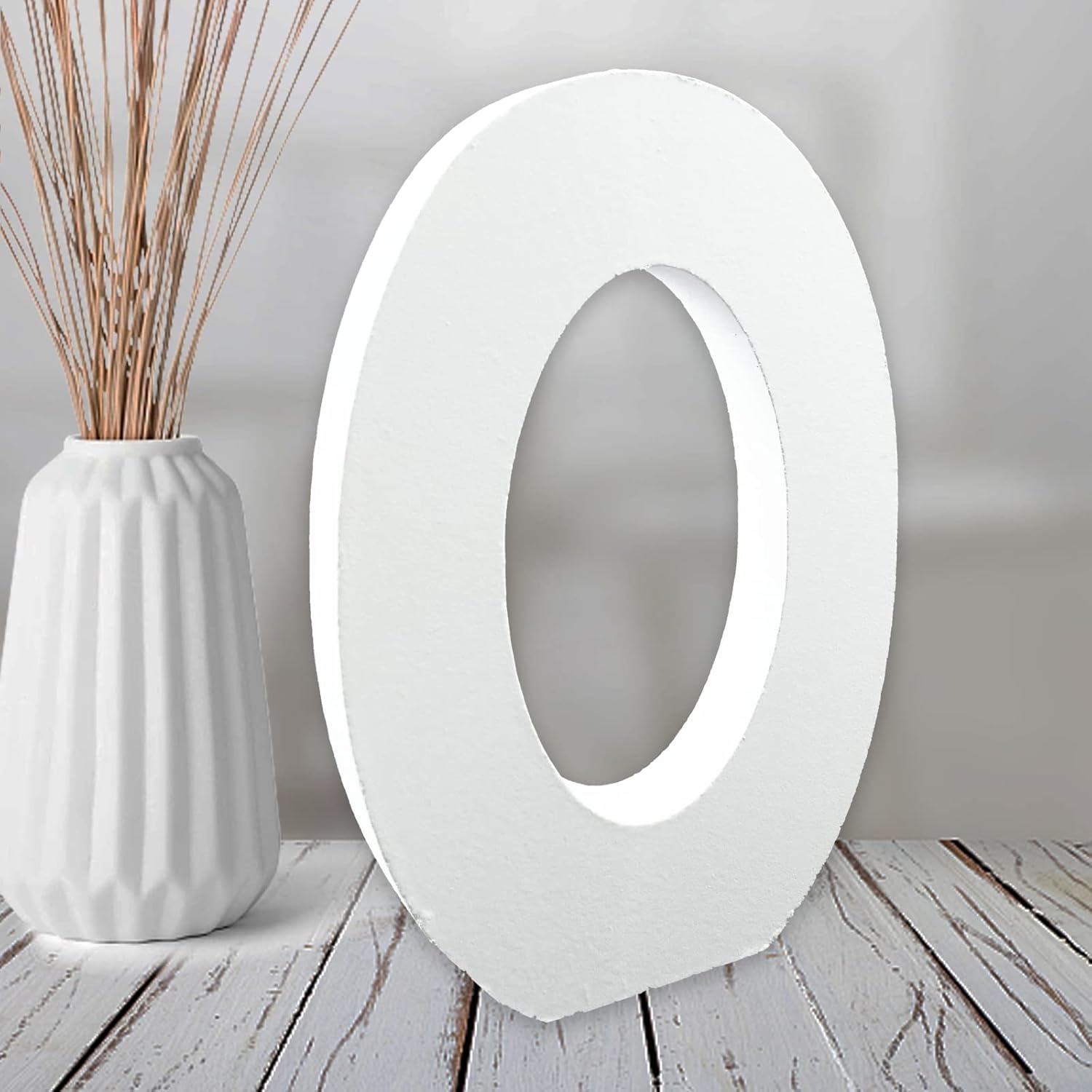 Amazon.com: AOCEAN 6 Inch White Wood Numbers, Unfinished Wood Number ...