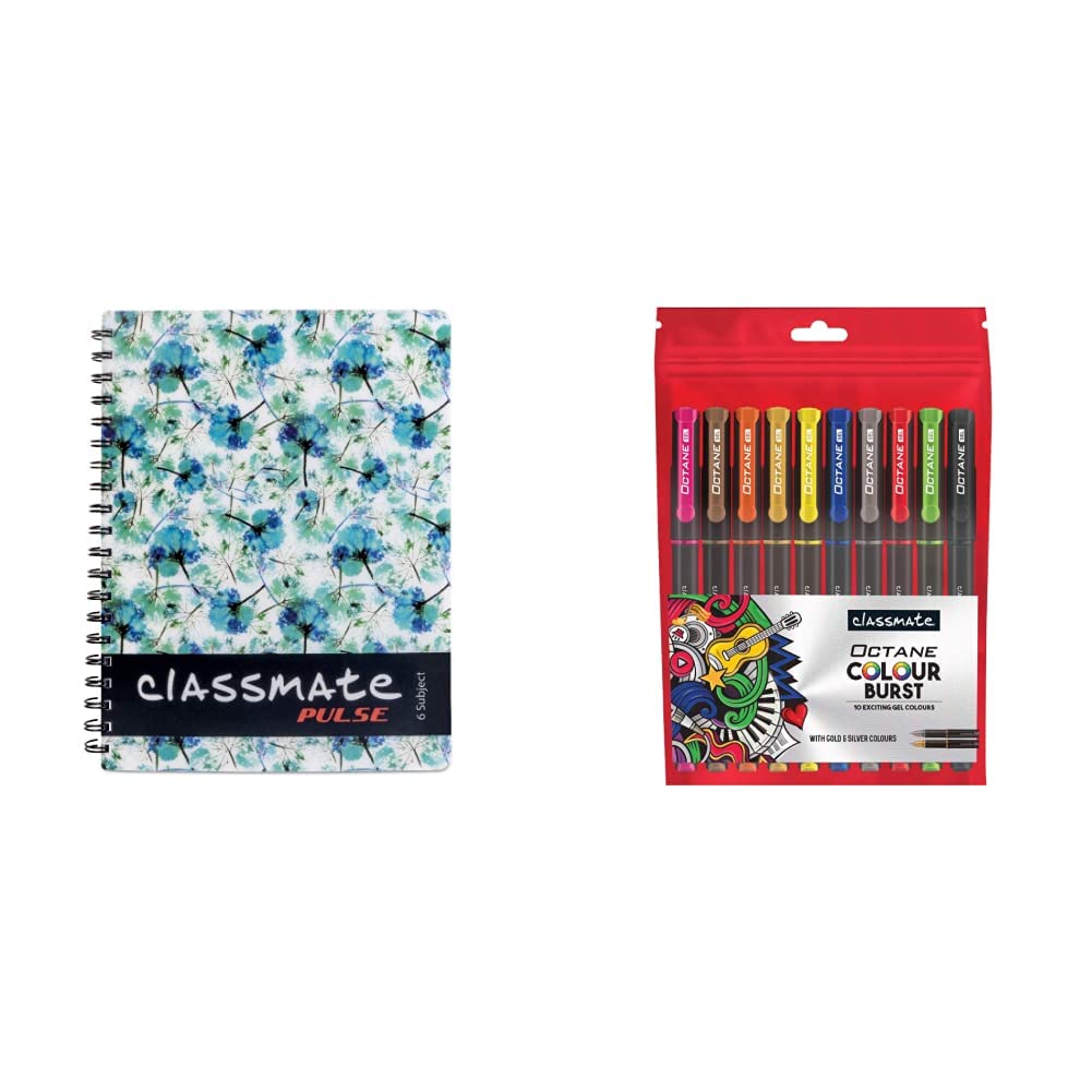 Classmate Premium 6 Subject Notebook - 203mm x 267mm, Soft Cover, 300 ...