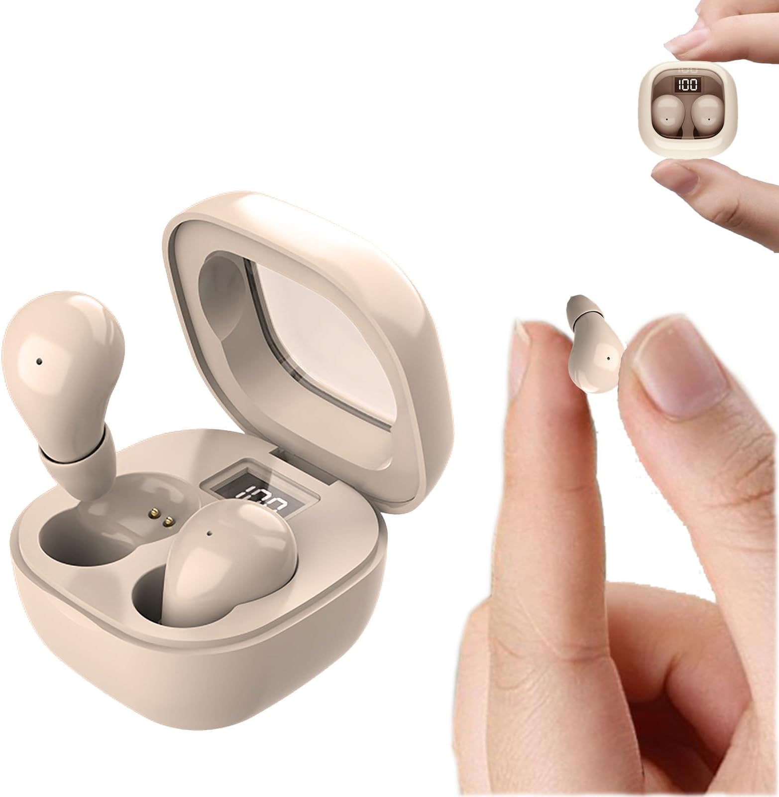 Amazon.com: Wireless Smallest Invisible Earbuds For Sleep Ultra Small ...