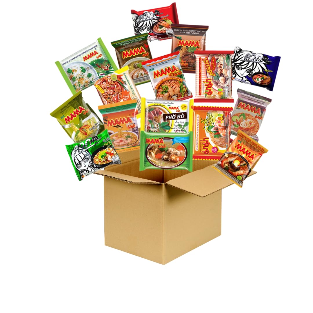 Amazon.com: High Class Grass Wai Wai Noodles and Mama Ramen Thai Noodle ...