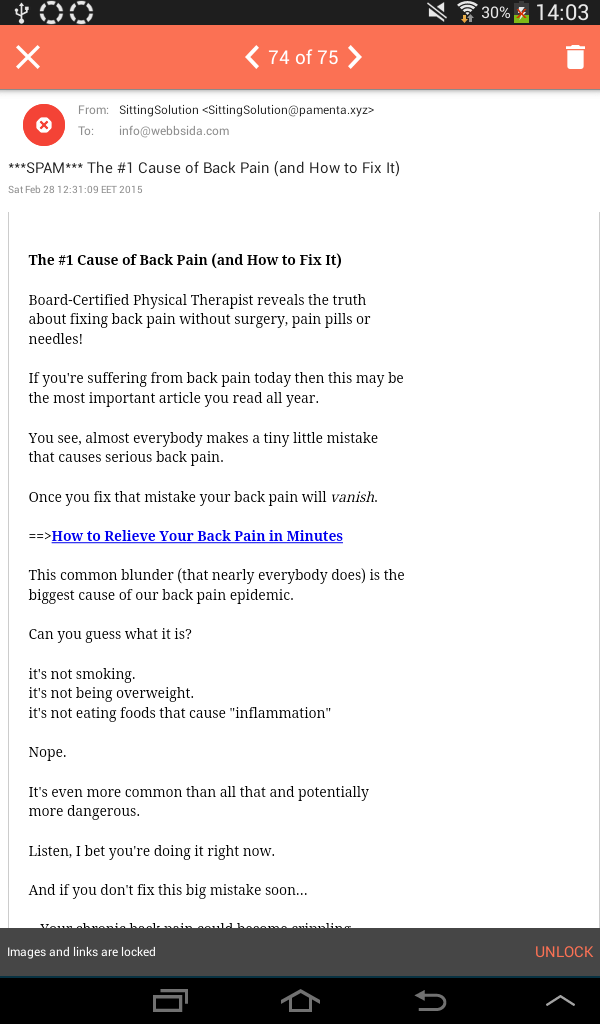 SpamDrain email spam filter - App on Amazon Appstore