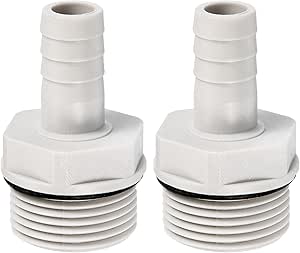 PATIKIL Hose Barb Fitting Straight 13mm Barbed G3/4 Male Thread, 2 Pack ...