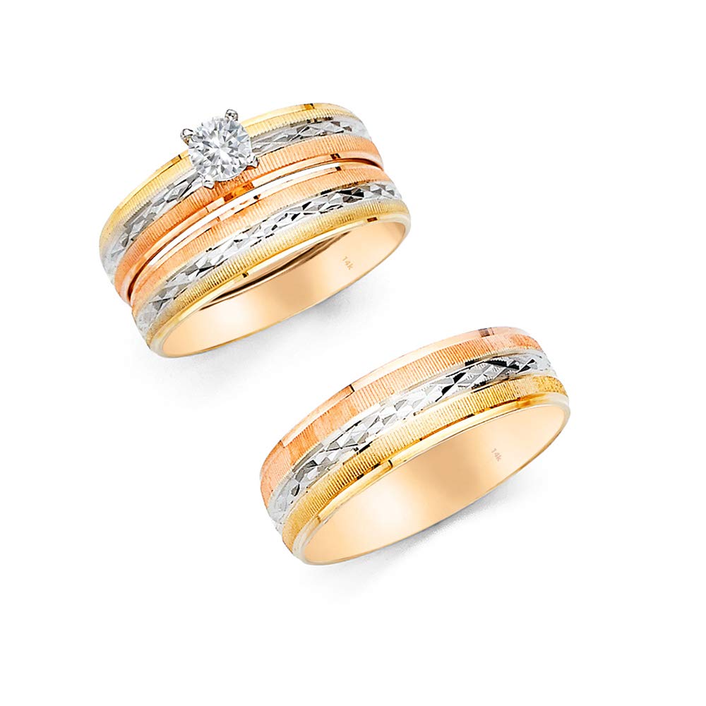Tri color wedding ring sets 60 photos - Astyledwedding.com