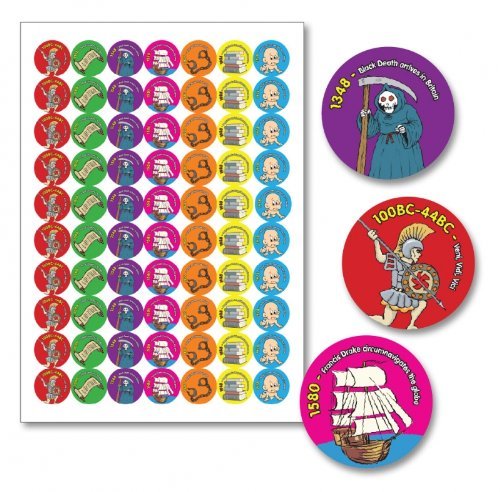 Wildgoose Education WG7600 History Hero Reward Sticker, 25 mm Diameter ...