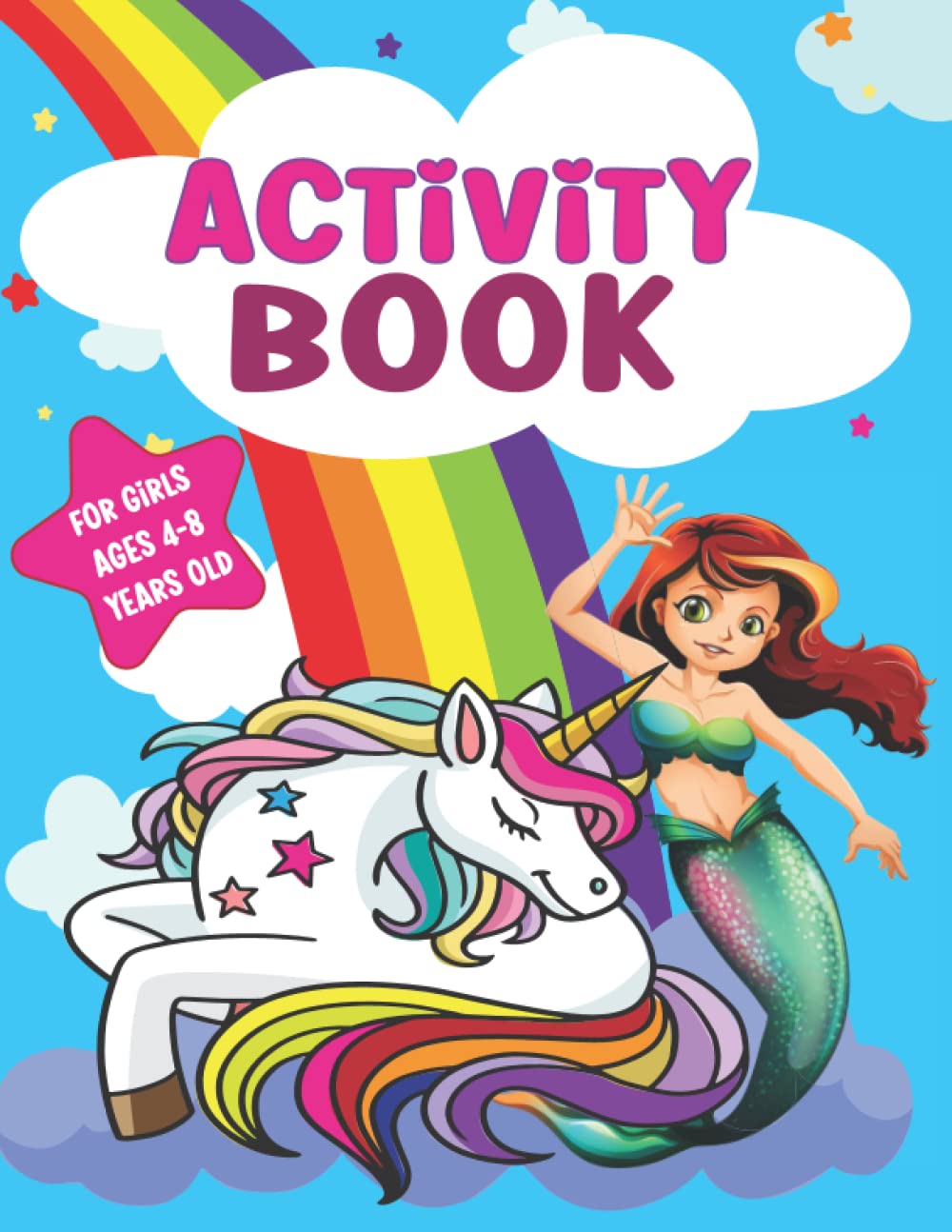Activity Book For girls Ages 4-8 Years Old: Activity Book For Girls ...