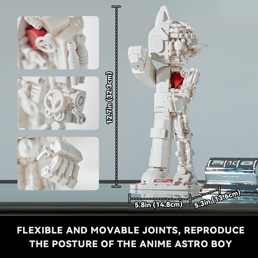 Astro Boy Building Set for Adults, White Version Japanese Anime Action ...