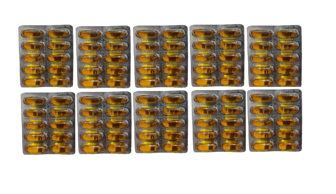 Flax seed oil Softgel Capsule 1000mg Essential as supplement Pack of 10 ...