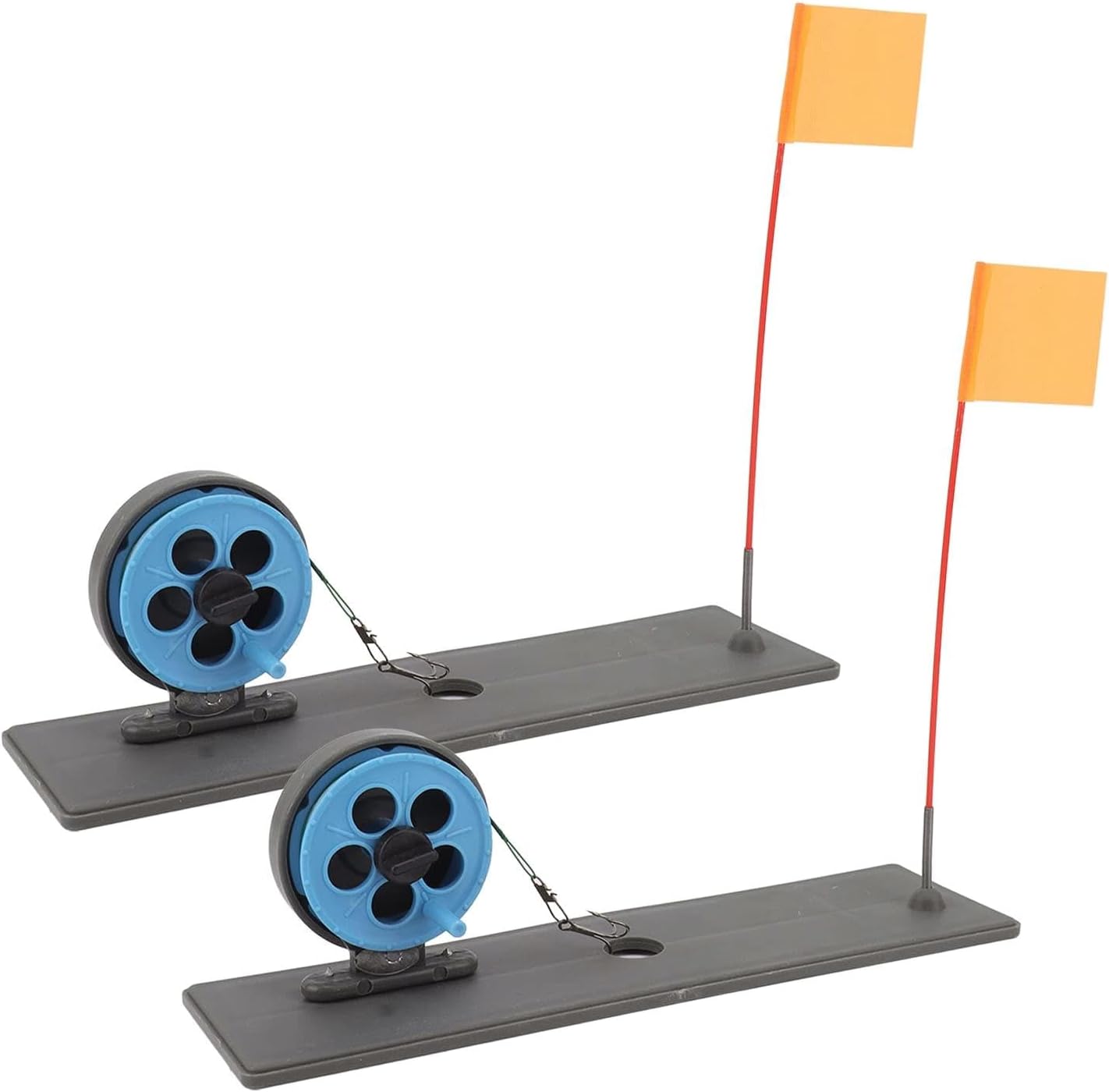 Amazon.com: [New Version] Portable Ice Fishing Flag Marker Rod ...