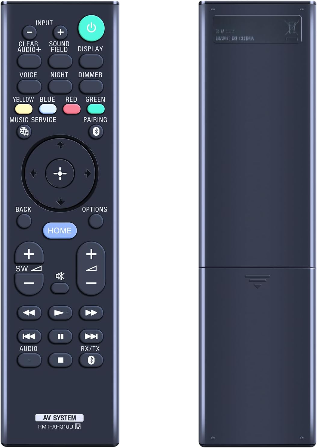 Amazon.com: RMT-AH310U Replacement Soundbar Remote Control Compatible ...