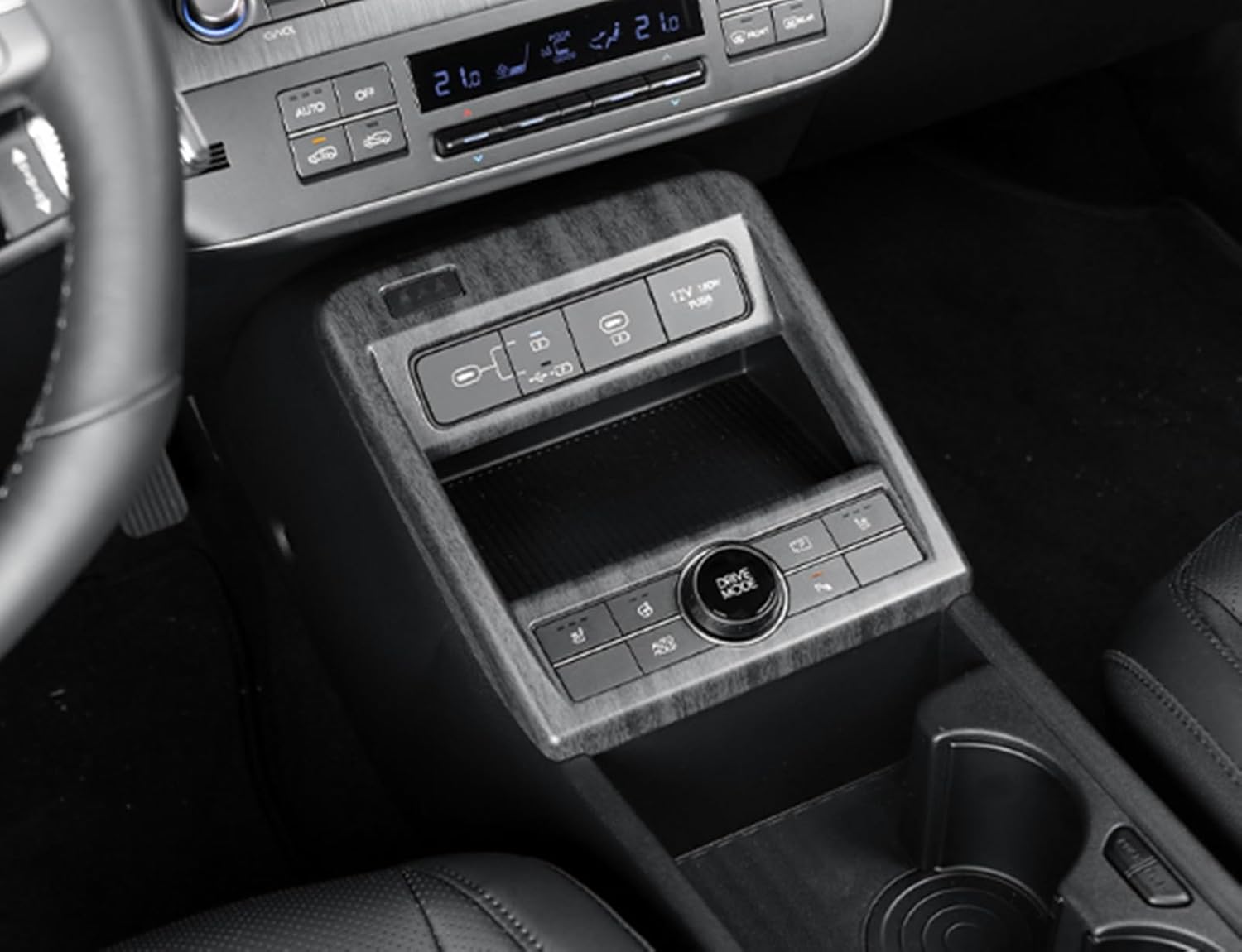 Amazon.com: Cnaurda Matte Wood Grain Style ABS Car Central Control Gear ...