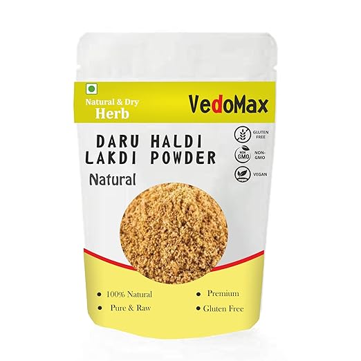 Vedomax Daru Haldi Lakdi Powder – Daruhaldi Wood Powder – Indian ...