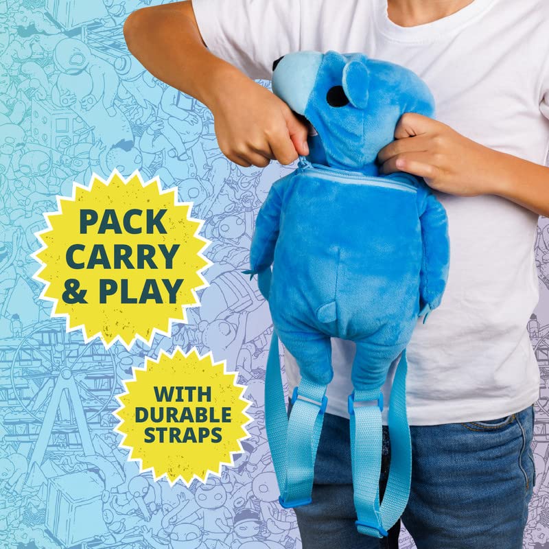 Snapklik.com : Gang Beasts 12 Inch Plush Backpack - Blue Bear - Super ...
