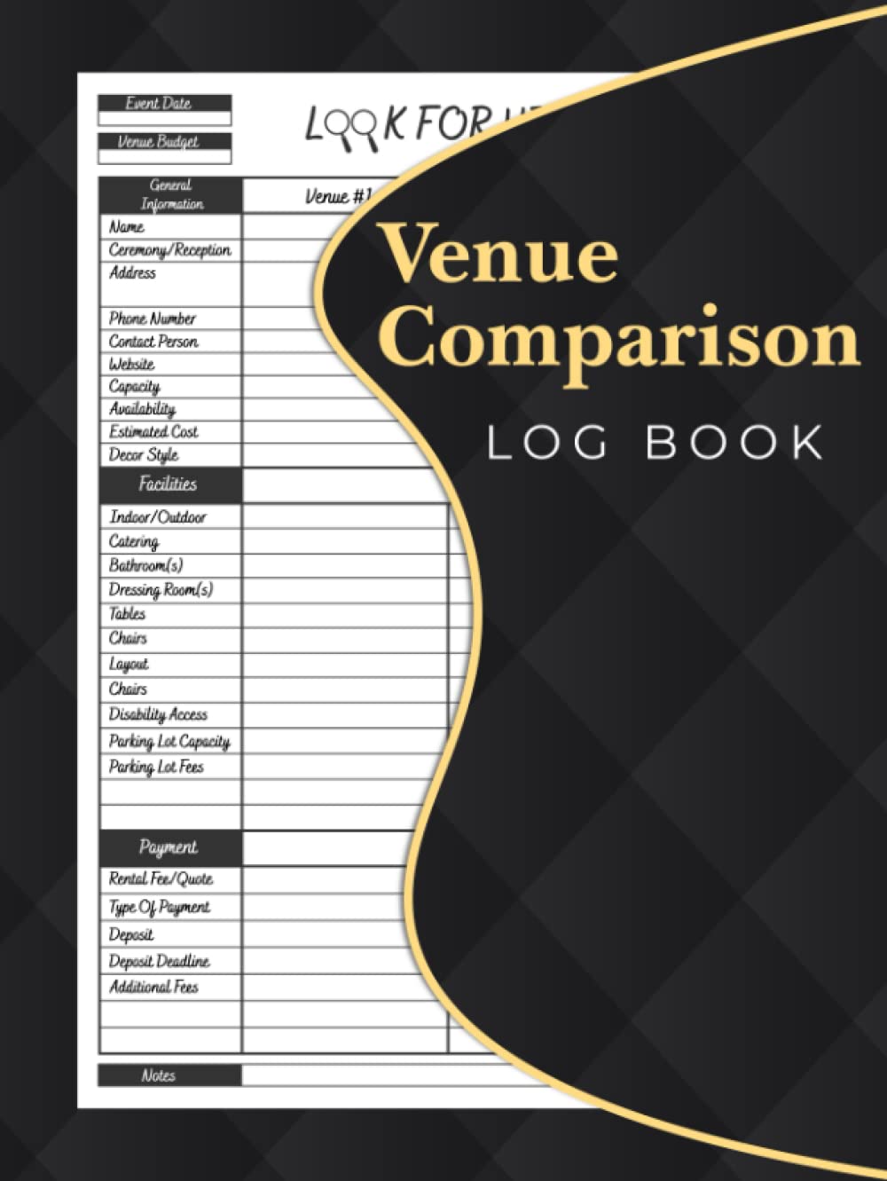 Buy Venue Comparison Log Book: Wedding Venue Comparison Sheets | Venue ...