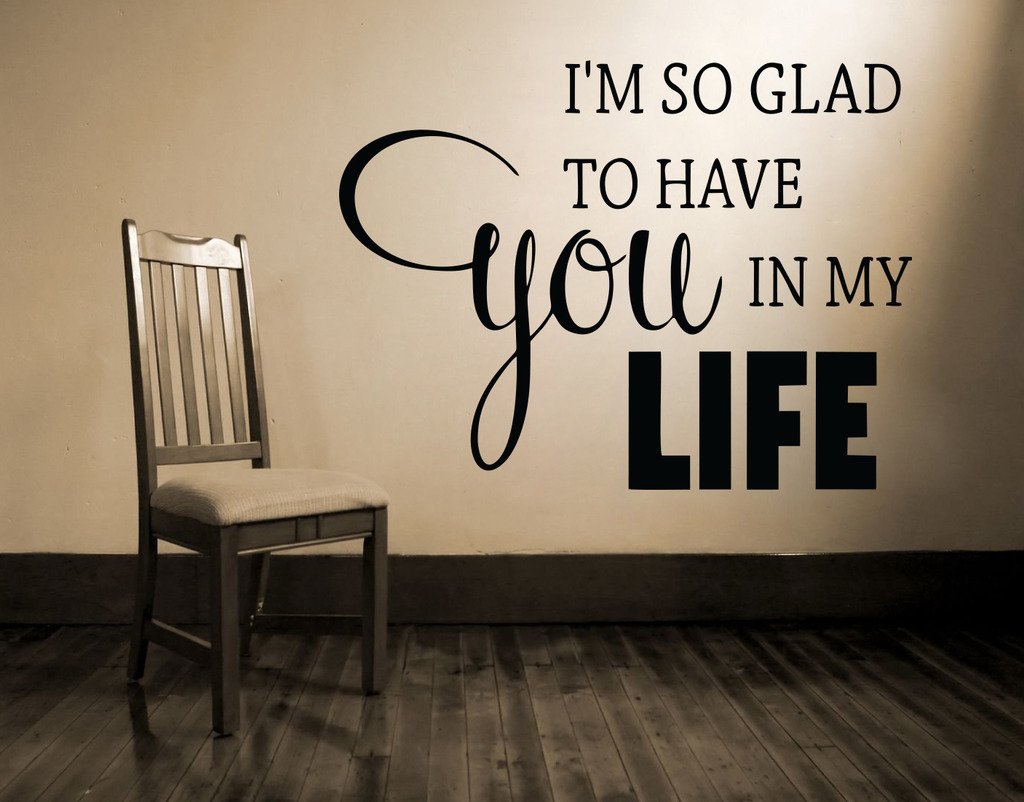Decor Kafe 'You My Life' Wall Sticker (PVC Vinyl, 38.1 cm x 53.34 cm ...