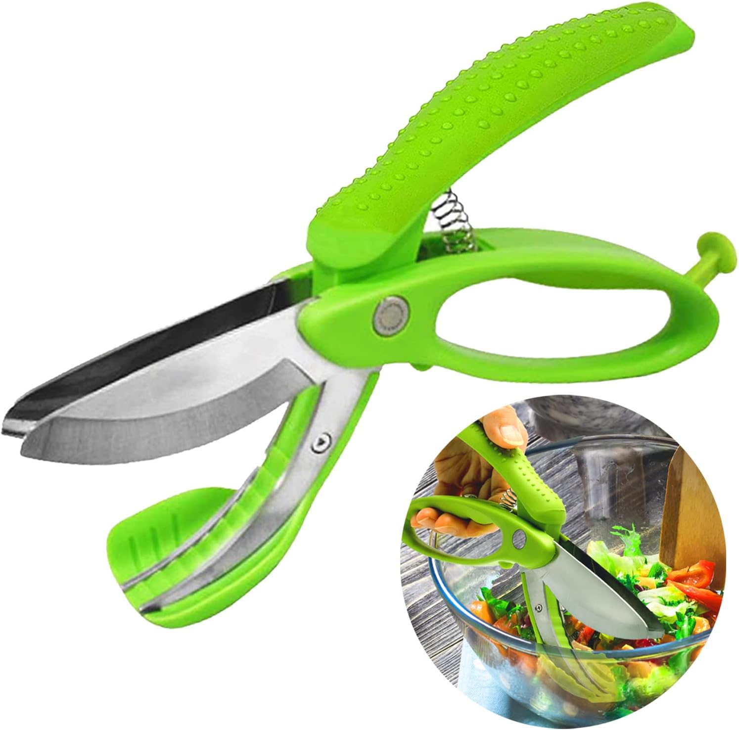 Amazon.com: JAYVAR Salad Scissors for Chopped Salad, Toss and Chop ...