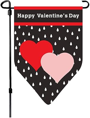 Amazon.com : Valentine Garden Flag Banner Outdoor Decorations for ...