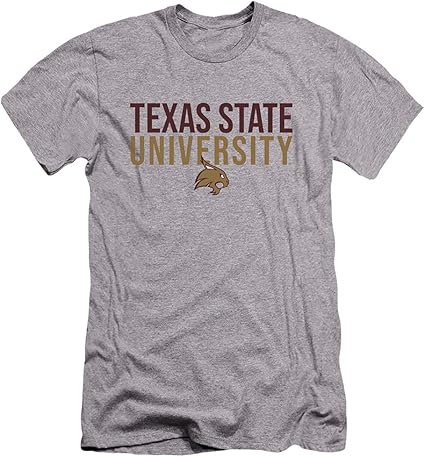 Amazon.com: Texas State University Official Stacked Unisex Adult Canvas ...