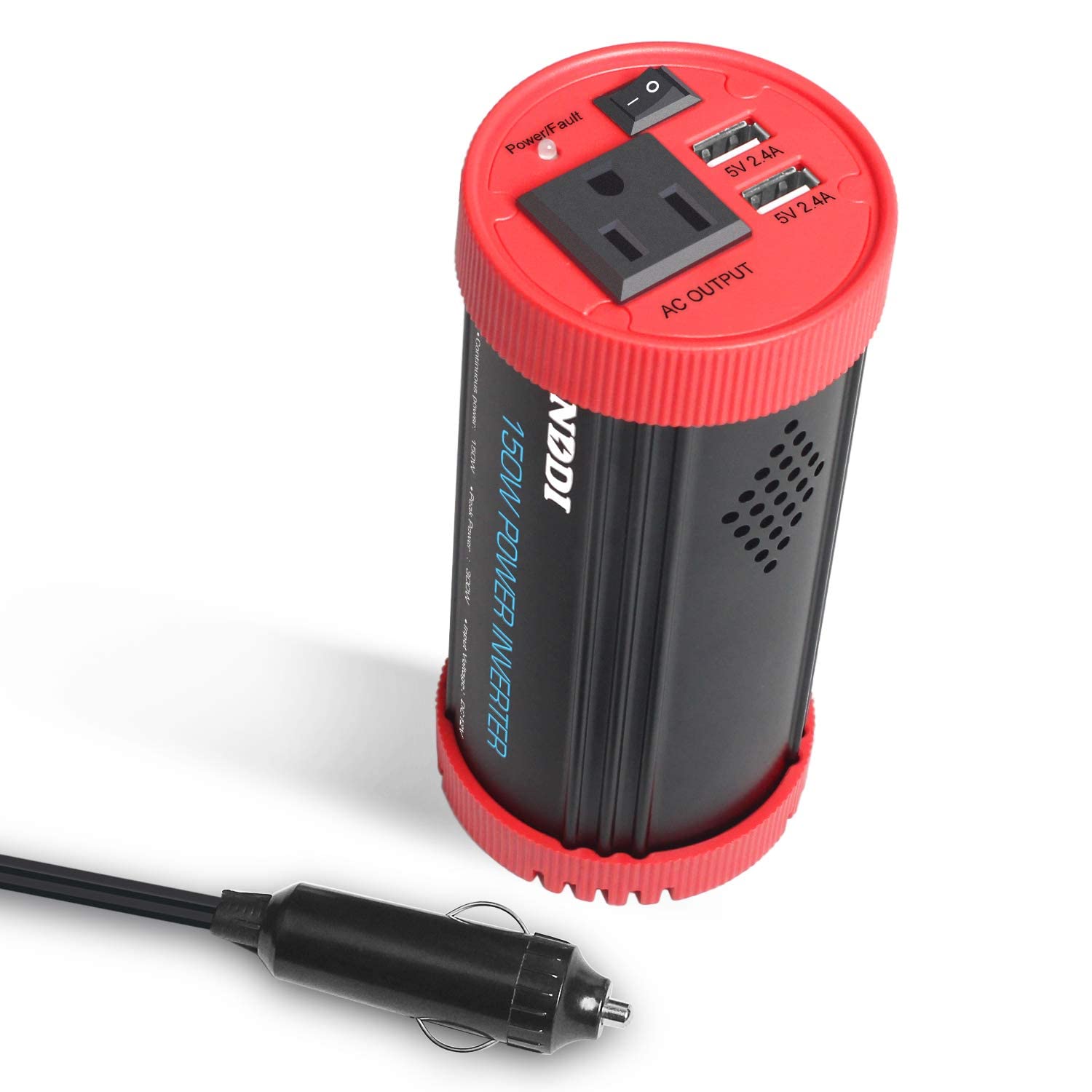 Snapklik.com : NDDI 150W Car Power Inverter, DC 12V To 110V AC Car ...