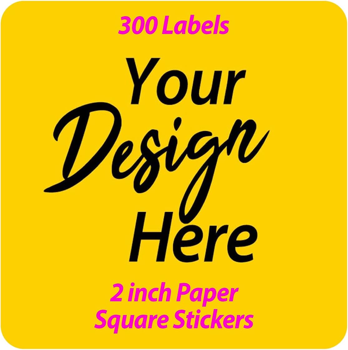 Amazon.com: 300 pcs Premium Custom Stickers Paper 2 inch Round Uncoated ...