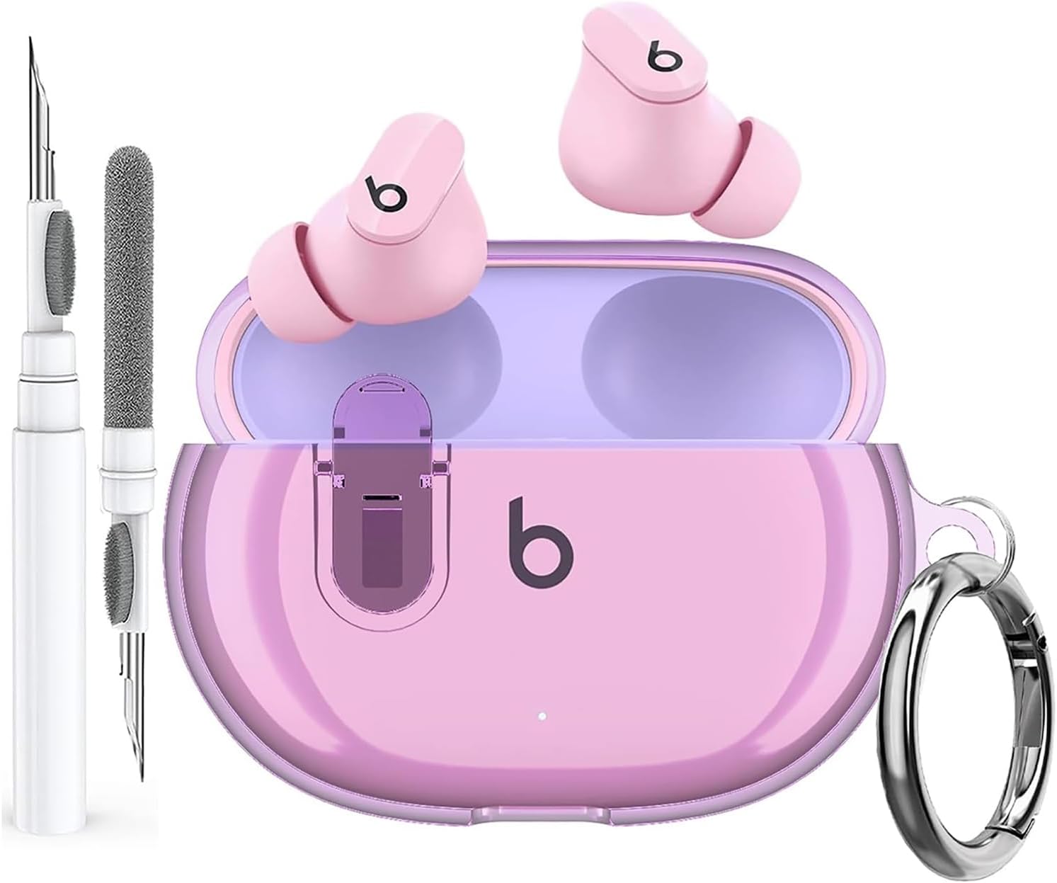 Amazon.com: Olytop for Beats Studio Buds/Buds + Clear Case with Lock ...