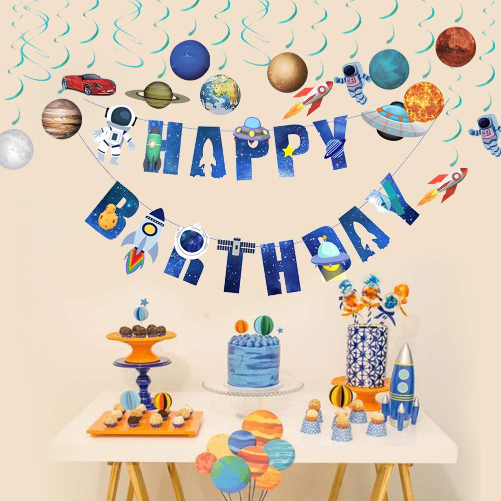 Buy Rainmae Outer Space Solar System Hanging Decoration(30Pack ...