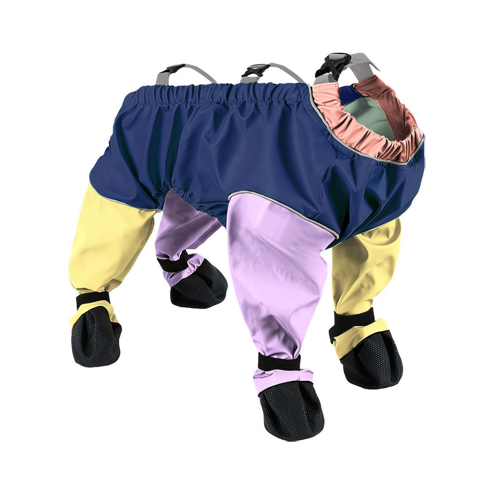 Amazon.com : Dog Boot Leggings,Dog Raincoat with Boots,Dustproof Half ...