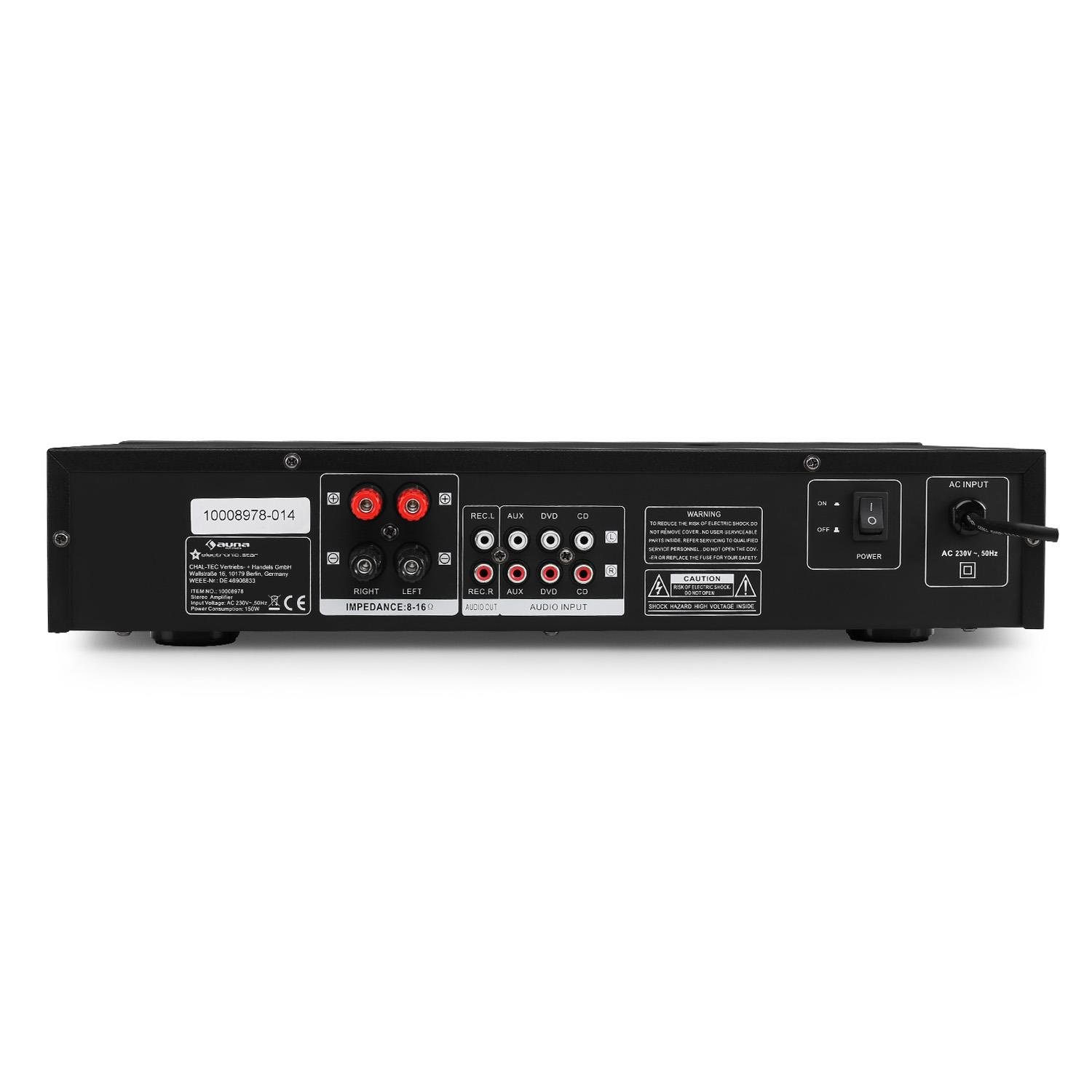 AUNA AV2-CD508BT Amplifier Hifi - Bluetooth Amplifier, Stereo Amplifier ...