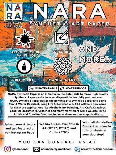 Buy NARA® Paper for Alcohol Ink Painting (24'' x 36'' 275 Microns ...