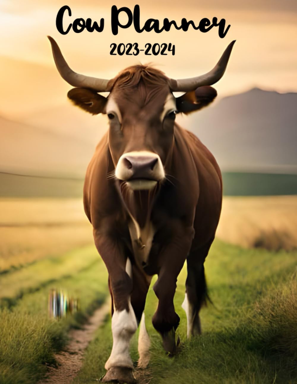 Cow Planner 2023-2024: Daily , Weekly , Monthly , Two years Calendar ...