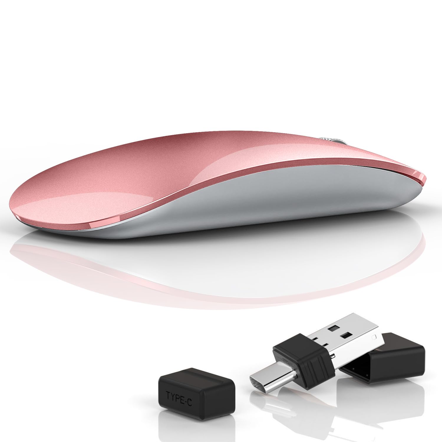 Amazon.com: Uiosmuph G11 Wireless Mouse, USB C Rechargeable Computer ...