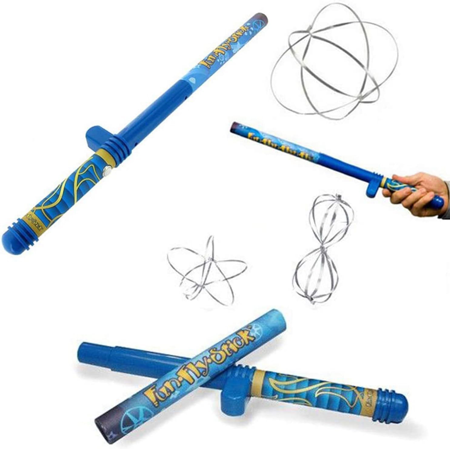 Amazon.com: Science Fun Flying Stick Magic Blue Static Stick 10 Flying ...