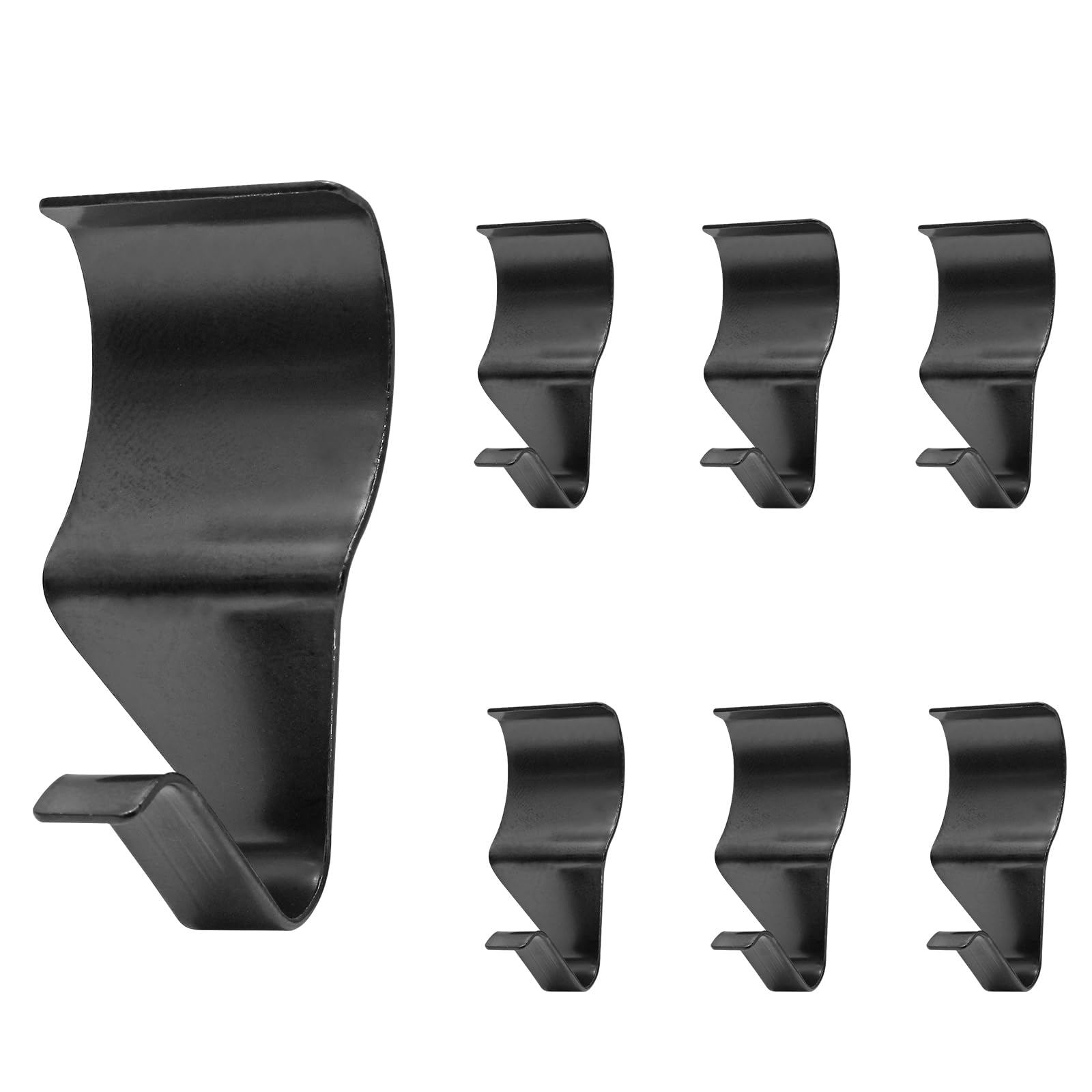 Biaungdo 6 Pcs Vinyl Siding Hooks, Heavy Duty Stainless Steel Black ...