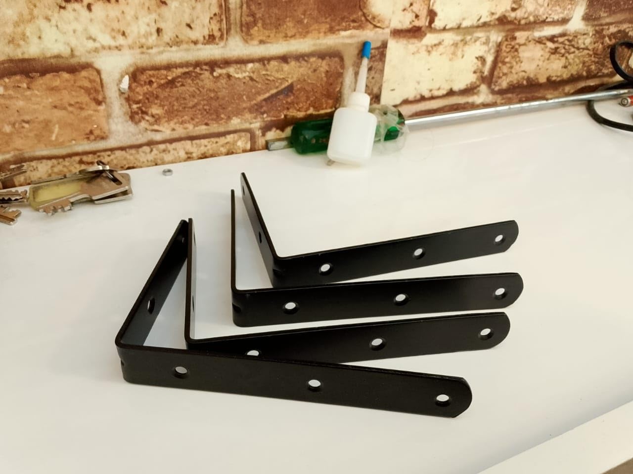 Homestead Decor Wall Bracket for Shelves and Home Decor, Metal L Angle ...