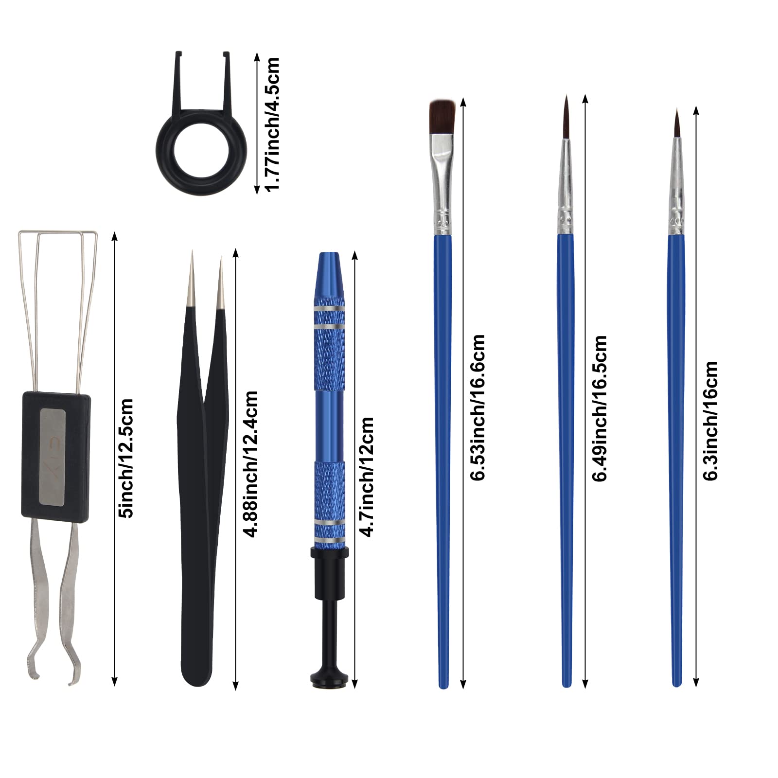 Snapklik.com : 8pcs Keyboard Lube Kit Key Switch Puller Keycap Remover ...