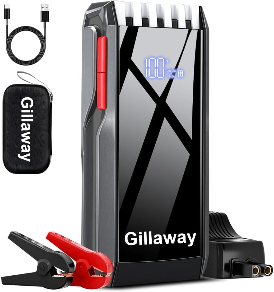 Utrai JS-5 Car Jump Starters with Air Compressor 2000A Peak 12V ...