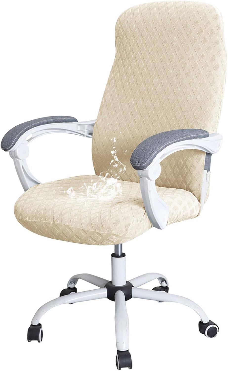 ZRCYXDW Stretch Waterproof Office Chair Cover, Desk Chair Cover ...
