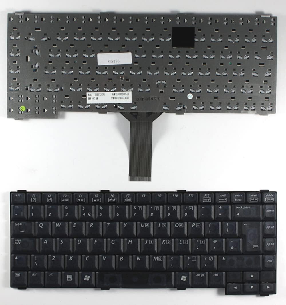 Amazon.com: Keyboards4Laptops UK Layout Black Replacement Laptop ...