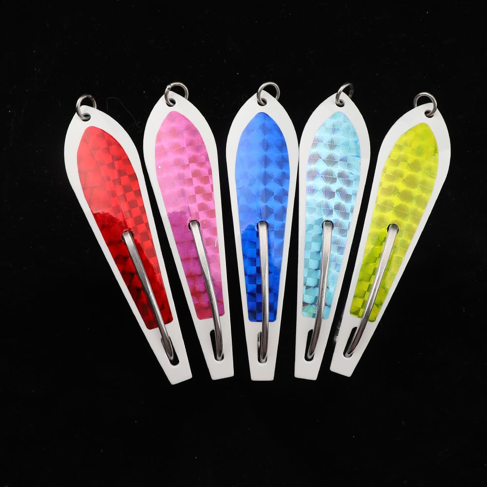 Amazon.com : DM 5pcs Drone Spoon Stainless Steel Metal Spoon Lures ...