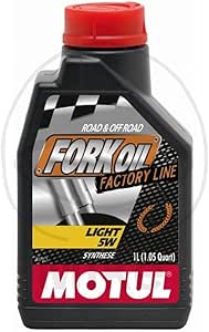 Motul Fork Oil Factory Line Light 5W 1 L - Synthetic - 1 Ltr - 880g - SAE 5W -30°C - Motorcycle ...
