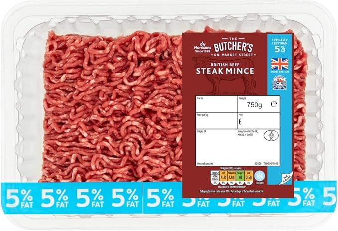 Morrisons Market Street British Beef Lean Mince, 750g : Amazon.co.uk ...