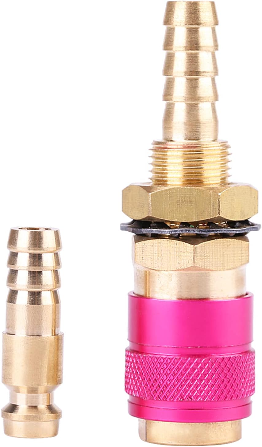 Raccord Embout Rapide en Laiton pour Torche de Soudage MIG TIG(Rose ...