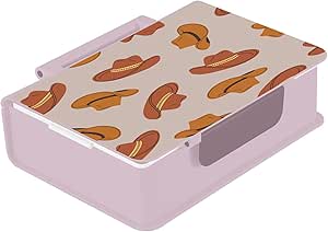 Amazon.com: Brown Hats Lunch Box Western Cowboy Bento Box for kids ...